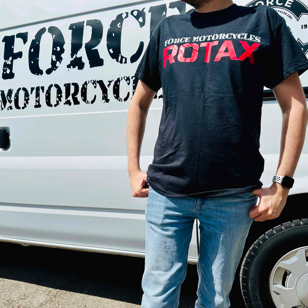 Force Motorcycles Rotax T-Shirt - Black | Force Motorcycles